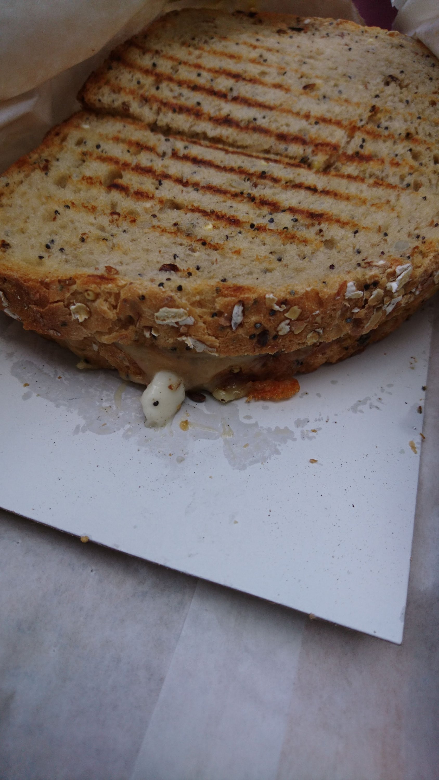 Pret – Classic Cheese and Spring Onion Toastie – Reviews by Karen